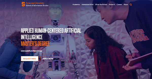 Applied Human Centered Artificial Intelligence Master's Degree - iSchool | Syracuse University